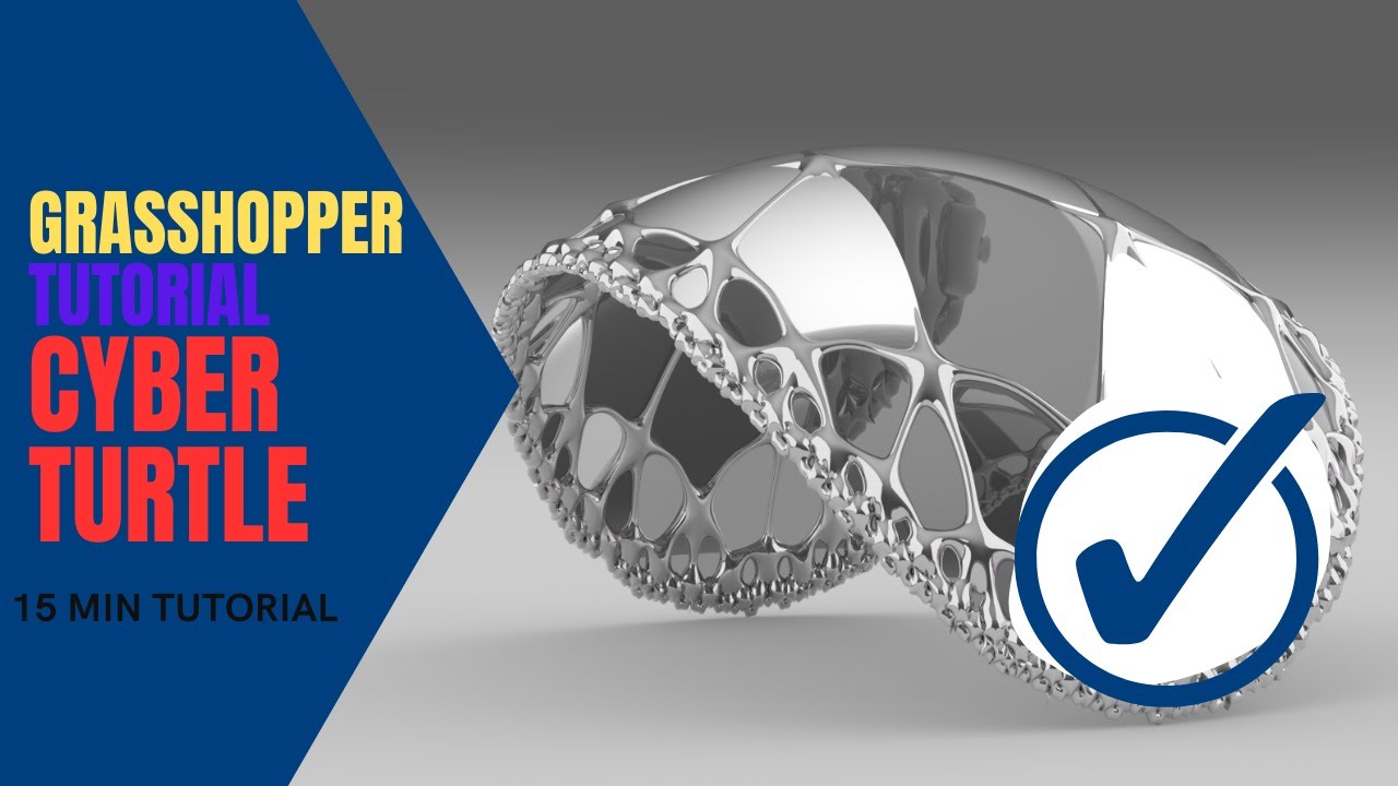 Grasshopper Tutorial: Crafting a Cyber Turtle Shell with Parametric Modeling - YouTube