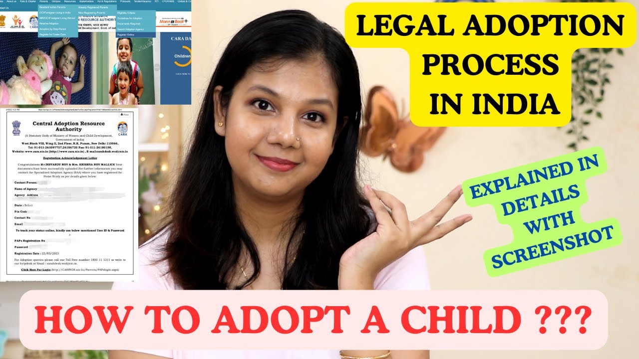 HOW TO ADOPT A CHILD?? | LEGAL PROCESS IN INDIA | EXPLAINED WITH SCREENSHOTS | KRISHNA ROY ...