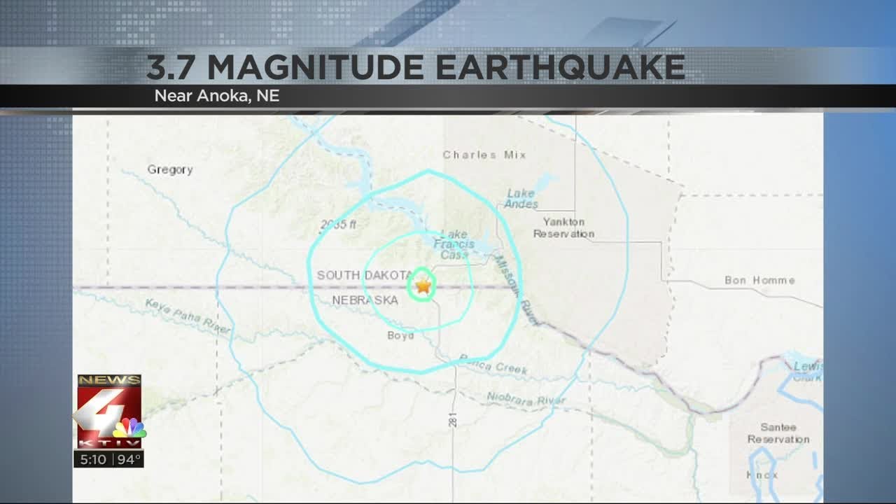 3.7 magnitude earthquake felt in parts of Nebraska and South Dakota ...