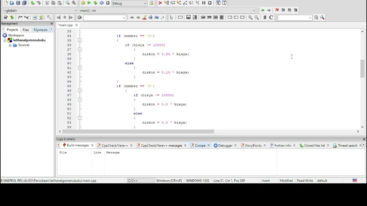 Tugas Latihan Pemrograman Dasar - YouTube