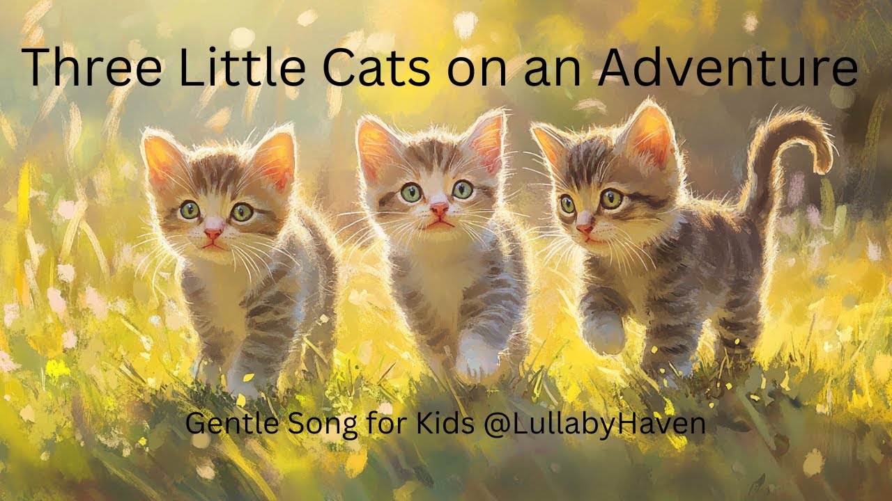 Three Little Cats on an Adventure | Gentle Song for Kids ...