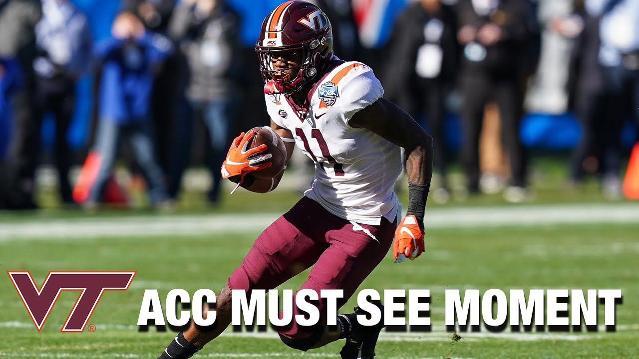 VT WR Tre Turner's Heads Up Shoe Top Catch - YouTube