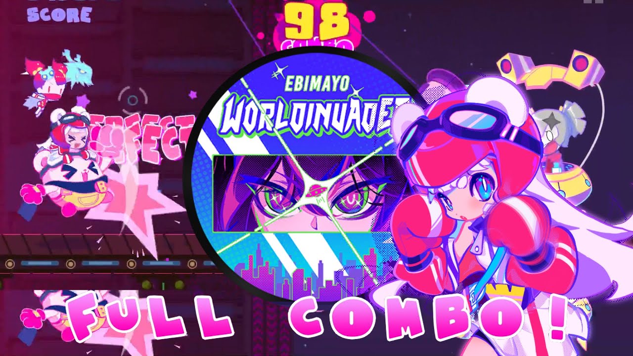 WORLDINVADER (Hard 8) with Ola Full Combo- Muse Dash April Fools Ola ...