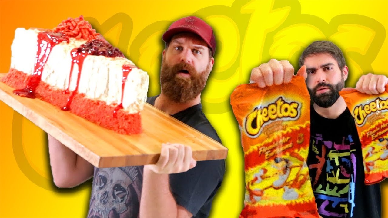 60lb Flamin' Hot Cheetos Cheesecake - Epic Meal Time - YouTube
