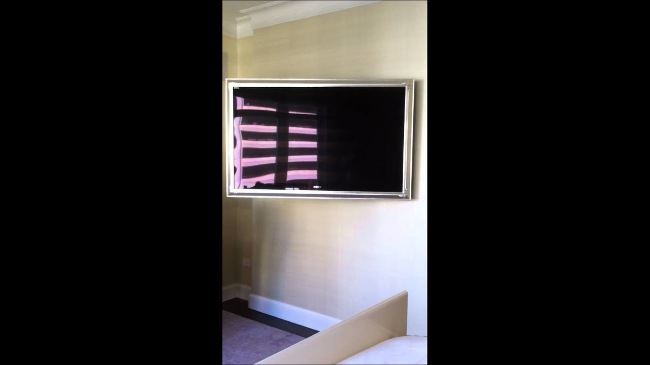 Framed TV with Motorized Arm - YouTube