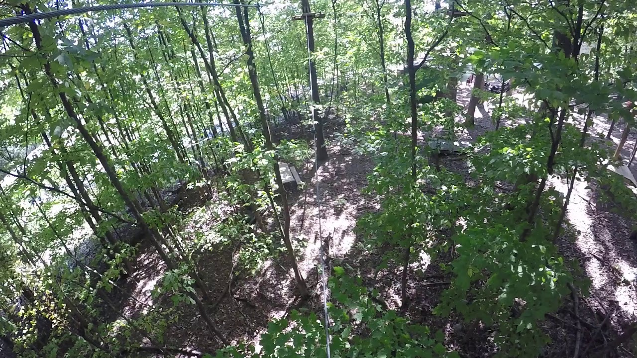 Tightrope (1 of 3) Riptide Blue Course at Tree Runner Adventure Park in ...