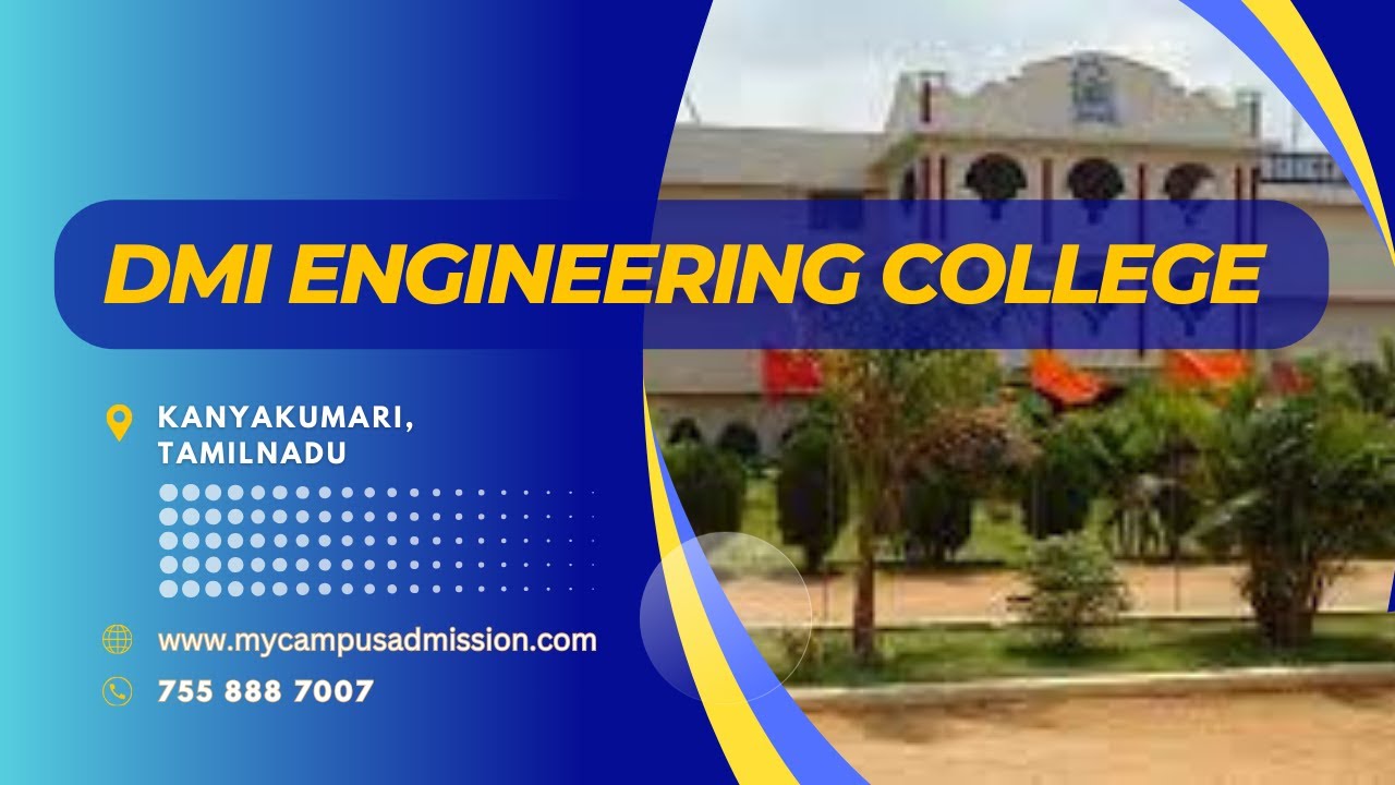 DMI Engineering College - Kanyakumari | Engineering Colleges in Tamil Nadu - YouTube