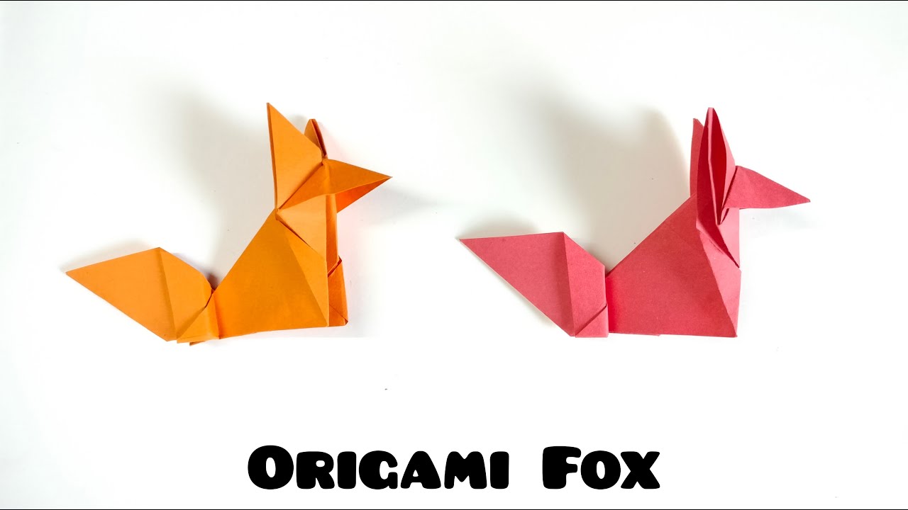 Origami Fox | Paper Fox | Origami Craft Ideas | Paper Craft Ideas - YouTube