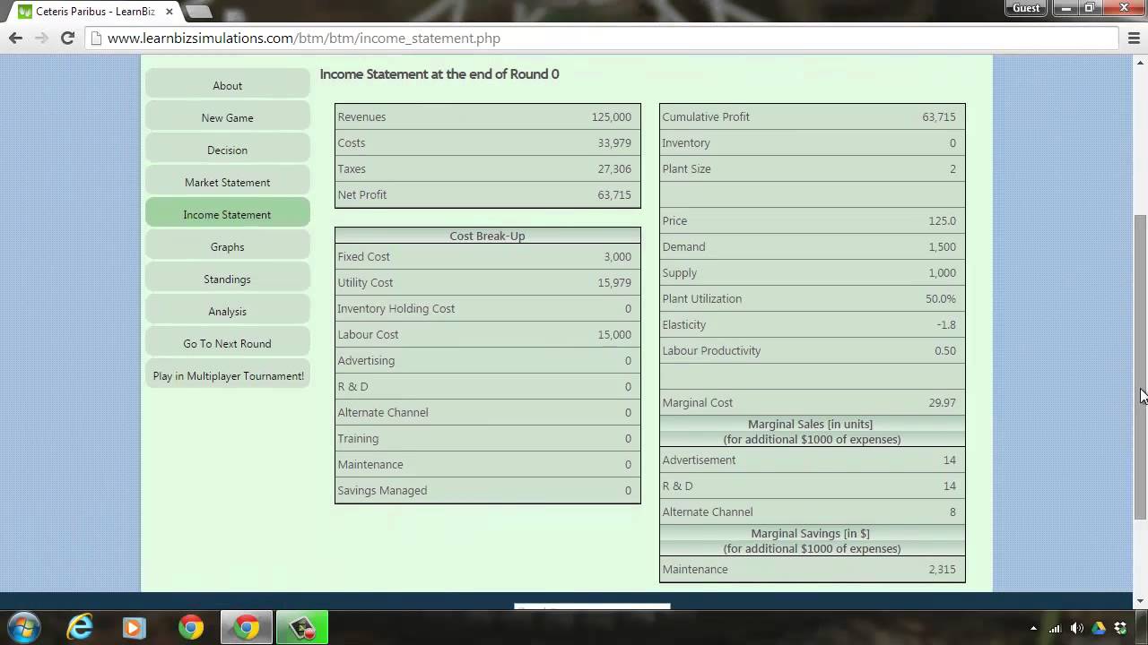 Ceteris Paribus - Income Statement - YouTube