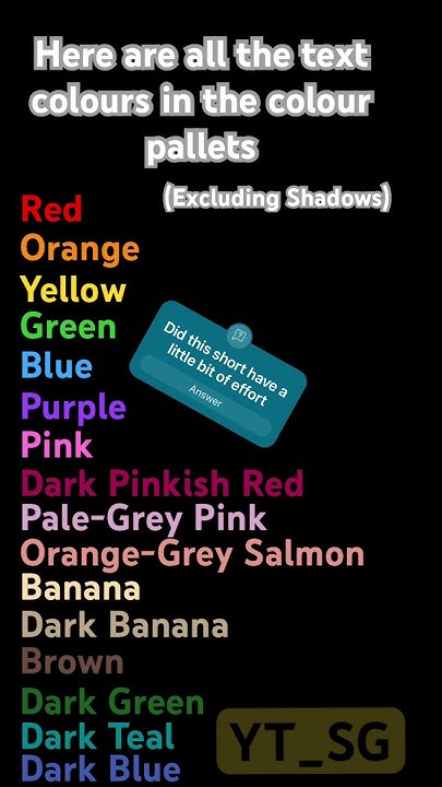 All the text colours in the colour pallets #fypシ゚viral #viral # ...