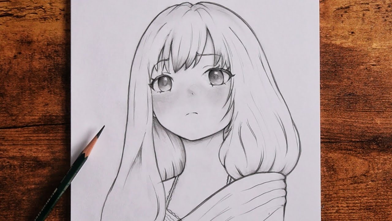 How to Draw beautiful Anime Girl | Anime Tutorial Drawing step by step ...