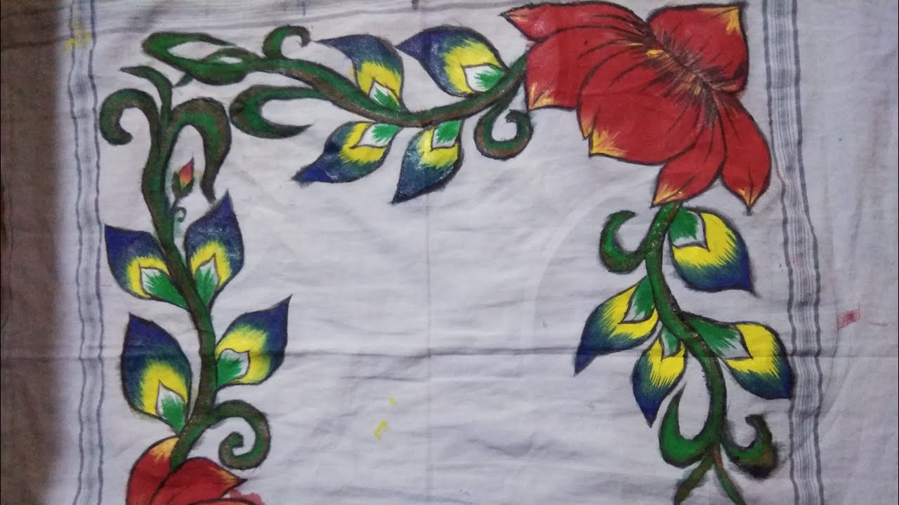 Handkerchief Designs With Fabric Painting