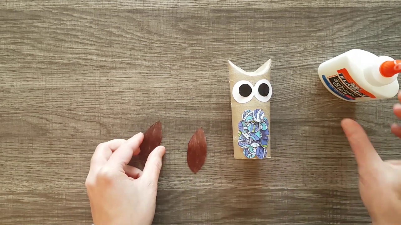 Craft: Toilet Paper Roll Owl - YouTube