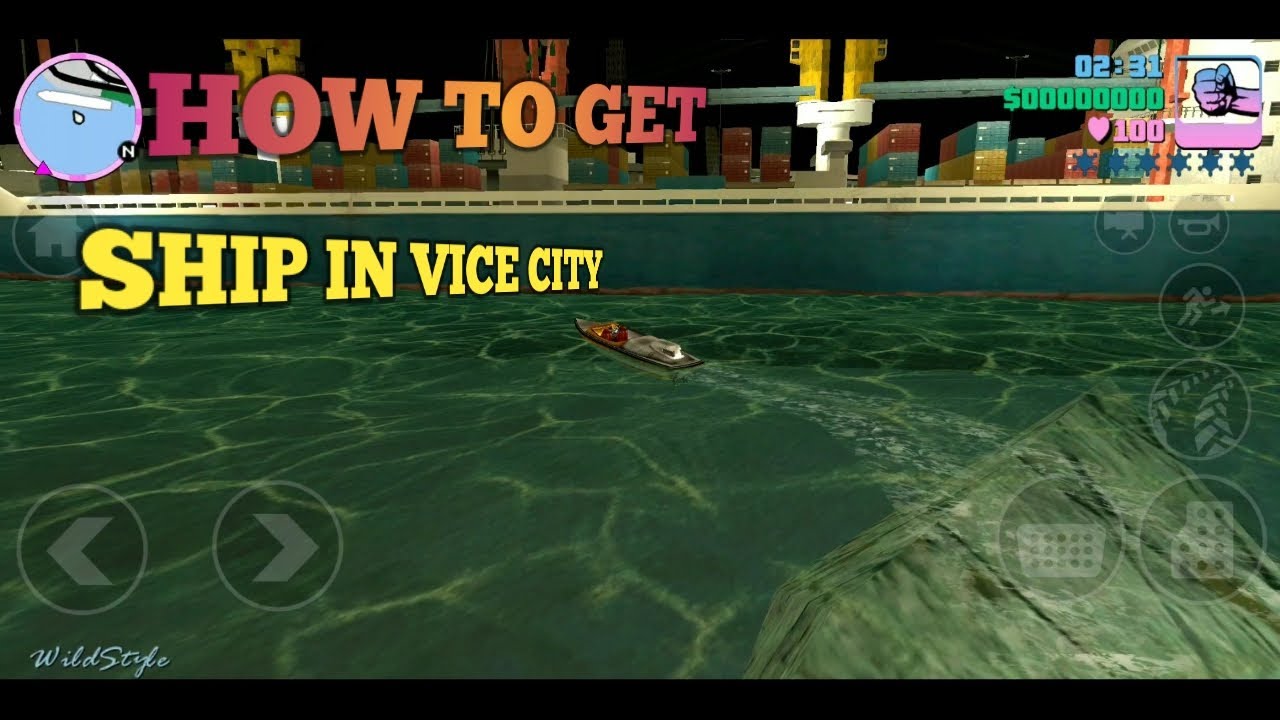 HOW TO GET LARGEST SHIP IN GTA VICE CITY|| GTA VICE CITY SHIP#GAMING# ...