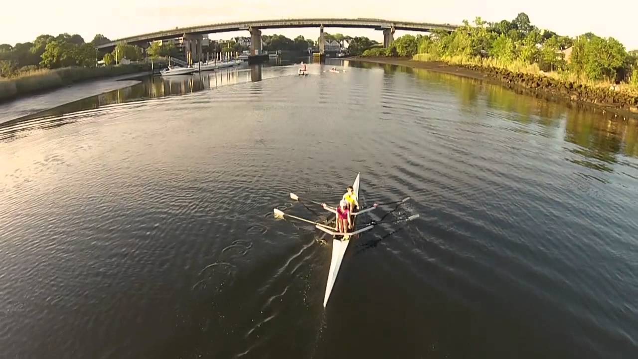 Rowing on the Norwalk River - YouTube