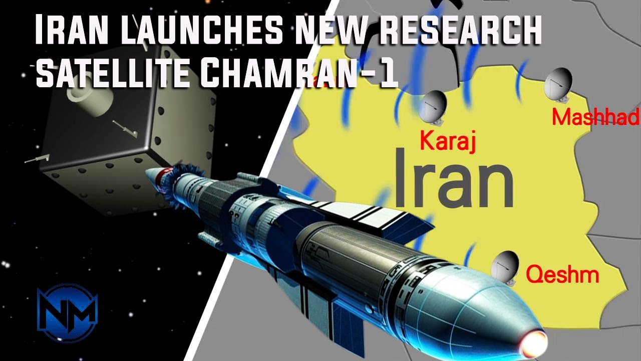 Iran launches new research satellite Chamran-1 into orbit - YouTube