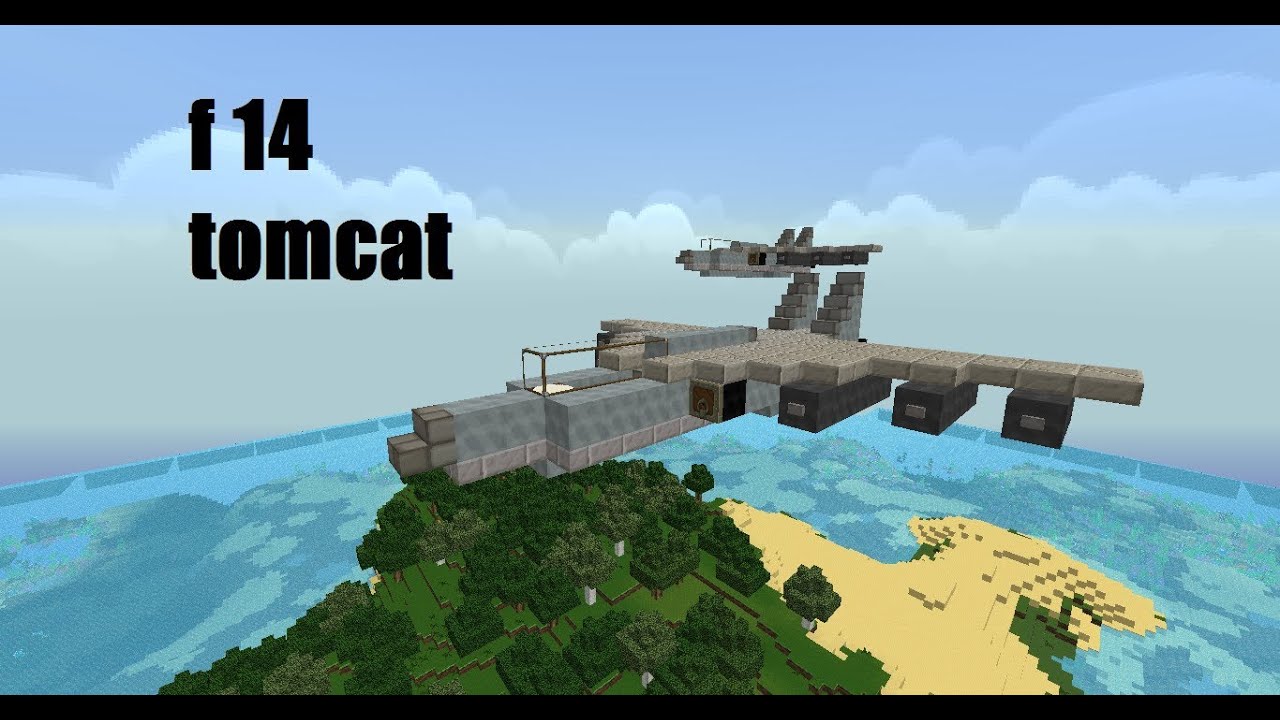 TUTORIAL MINECRAFT: F 14 tomcat - YouTube
