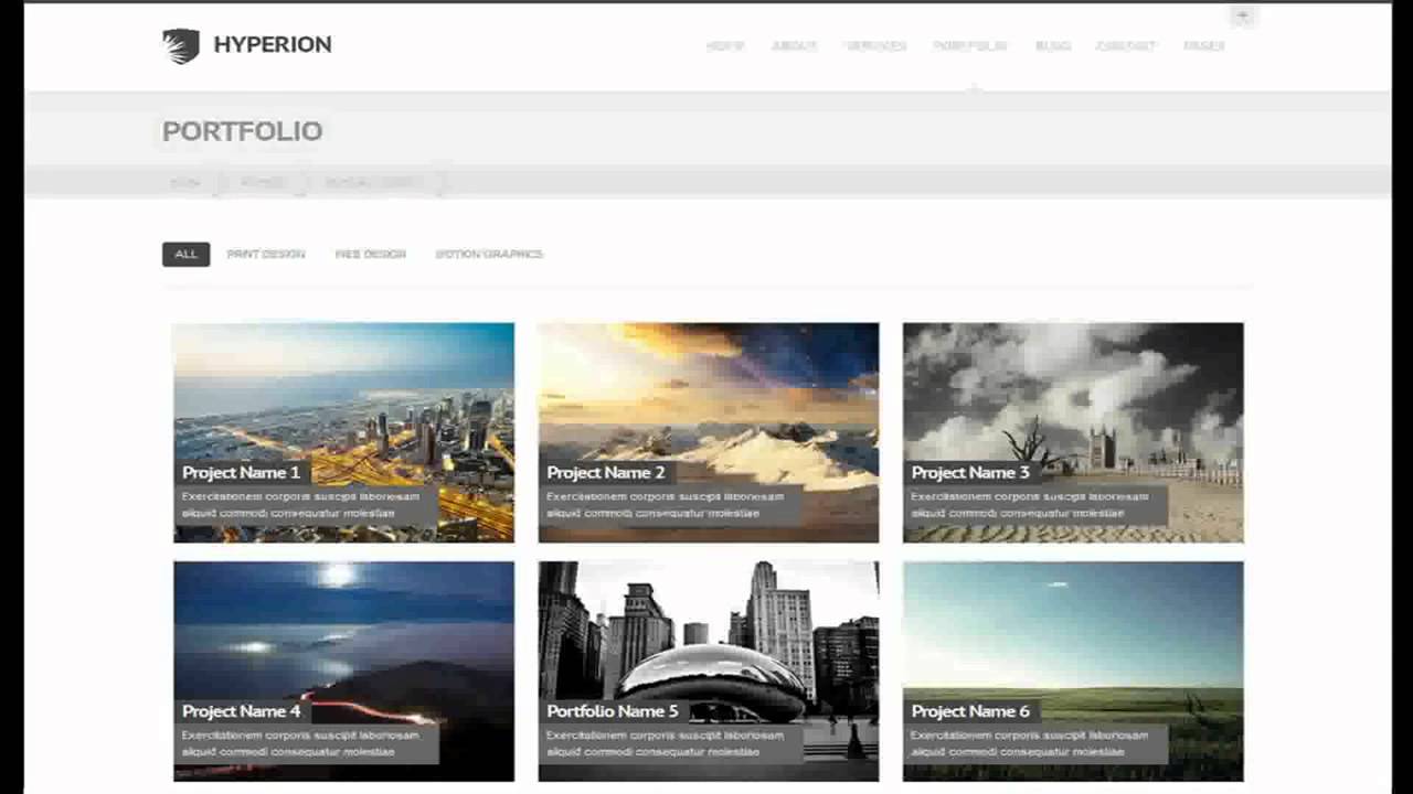 Hyperion Modern Minimalist Responsive 3 - YouTube