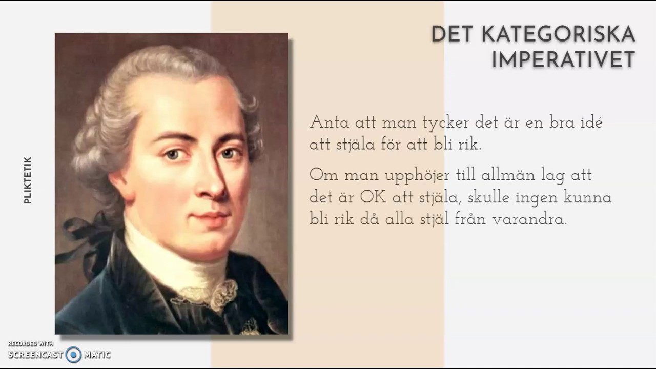 Etik 6: Pliktetik och sinnelagsetik - YouTube