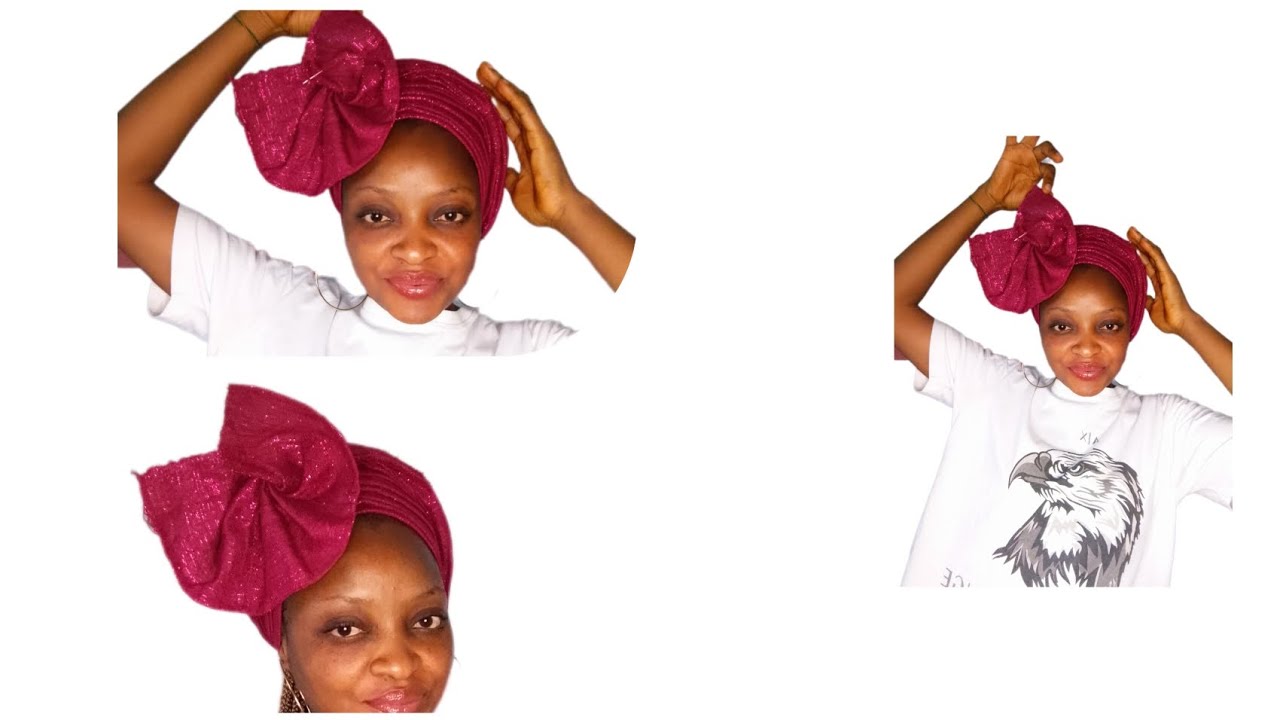 simple gele tutorial for beginners - YouTube