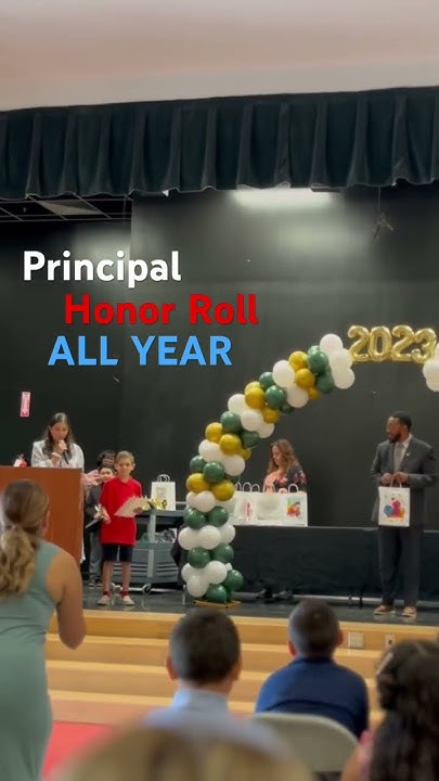 Graduation : HONOR ROLL all year - leaving 3rd grade - YouTube