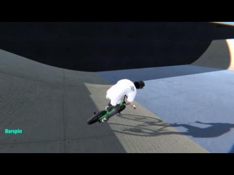 Front flip 180 to grind bmx streets pipe - YouTube