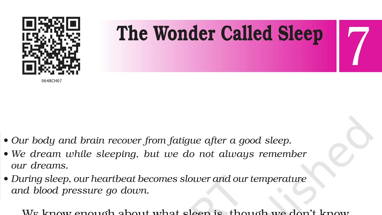 Class 6 NCERT Supplementary Reader Ch 7 The Wonder Called Sleep YouTube class-6-ncert-supplementary-reader-ch-7-the-wonder-called-sleep-youtube