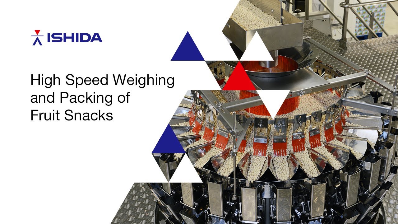 Ishida High Speed Weighing and Packing System for Fruit Snacks - YouTube