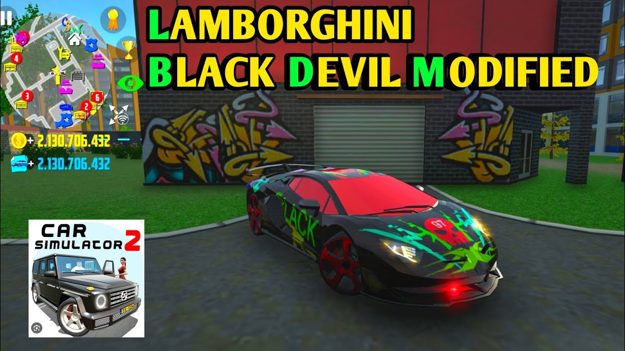 Lamborghini Black Devil Modified in Car Simulator 2 Vijay97gaming - YouTube