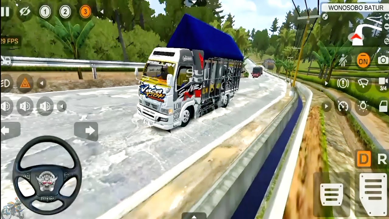 Game Mobil Truk Oleng Canter Jalan Rusak Berlubang l Bus Simulator ...