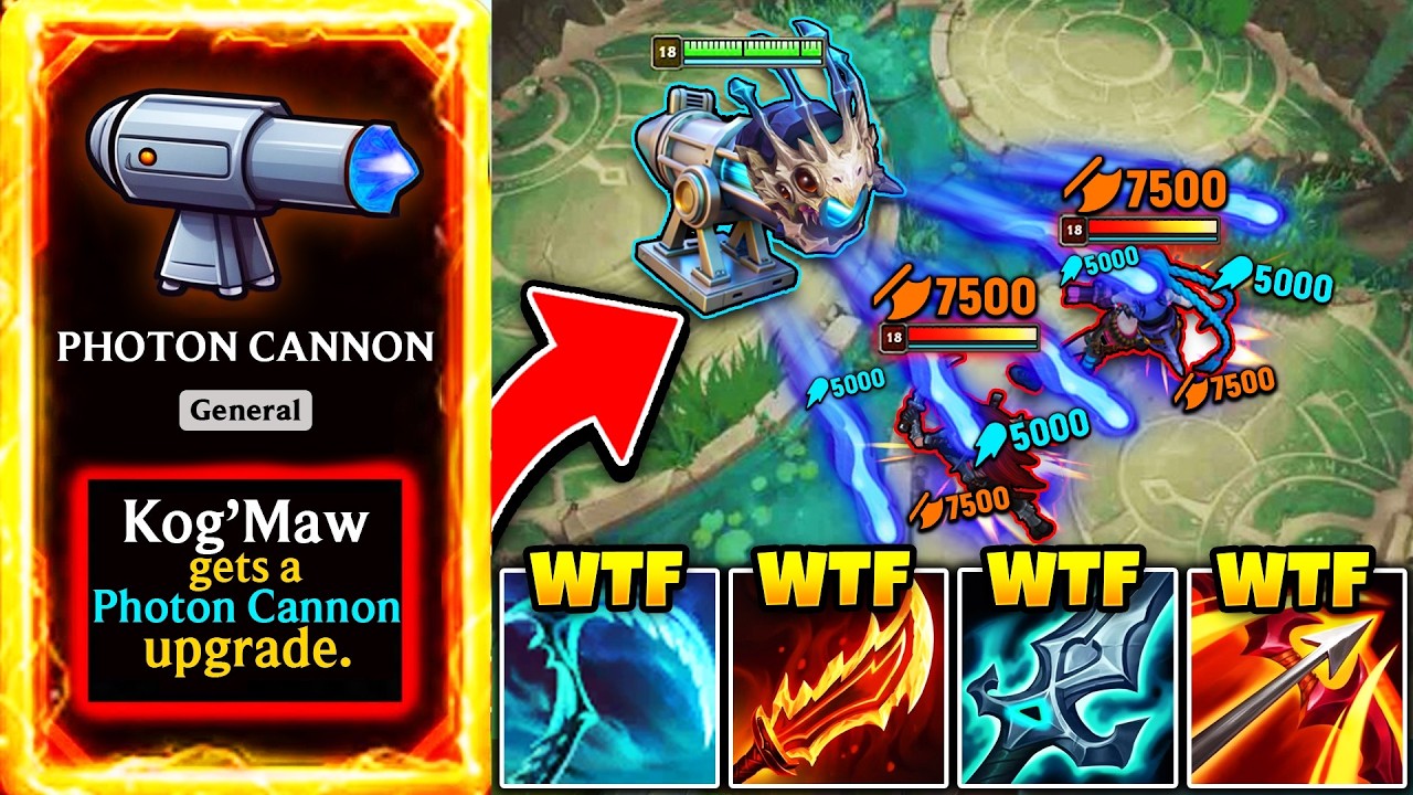 We turned Kog'Maw into a literal Photon Cannon! (MELT THEM IN 1.5 ...