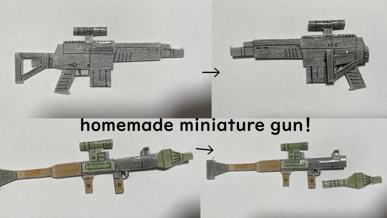 Introducing miniature guns! Знакомство с миниатюрным оружием！ - YouTube