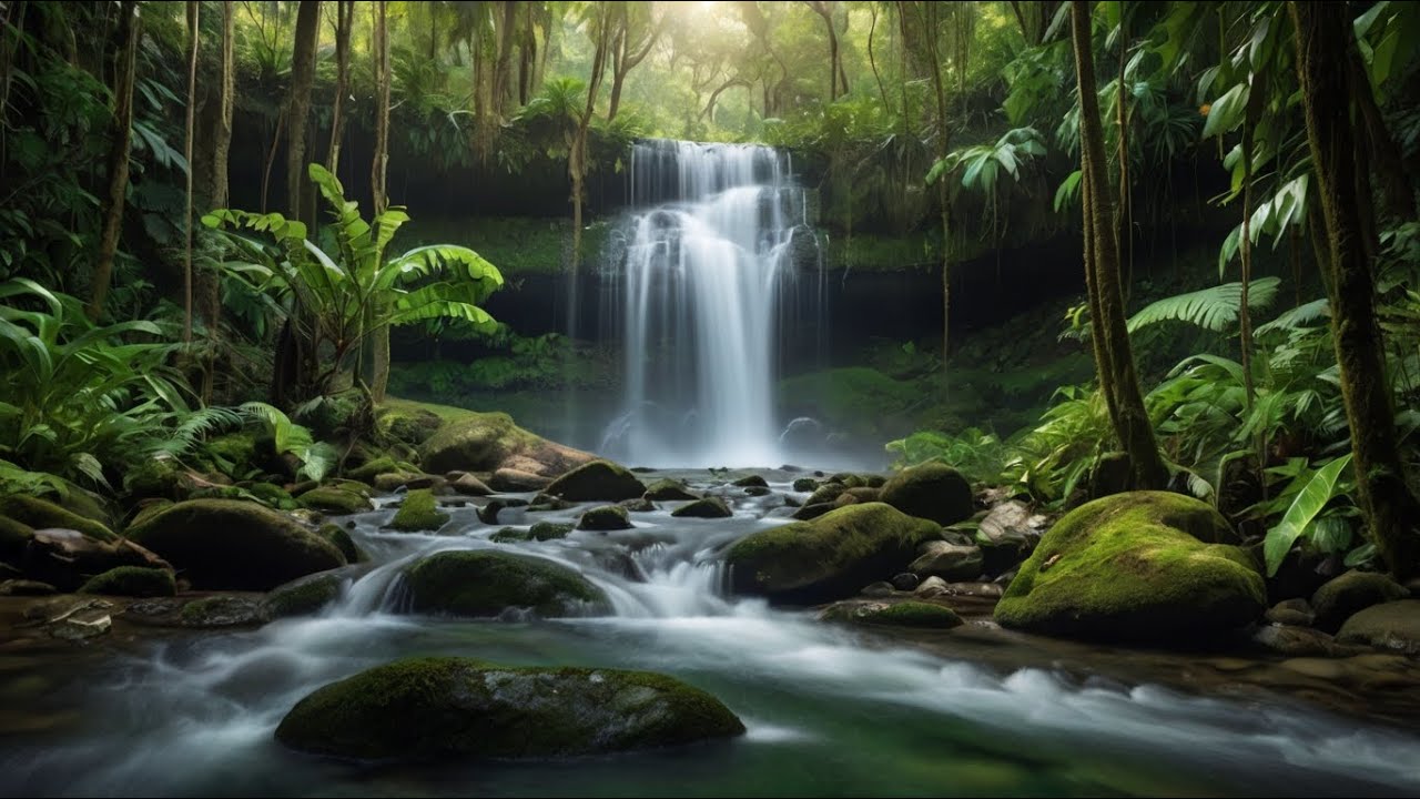 Serene River & Woodland Symphony 🎵 Relaxing Nature Sounds for Sleep and ...