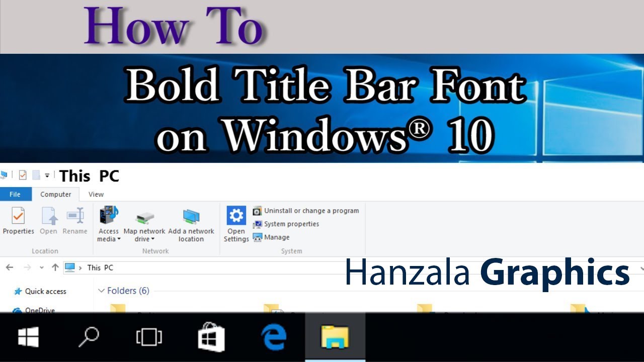How to Change icons Fonts Size in Windows 10 - YouTube