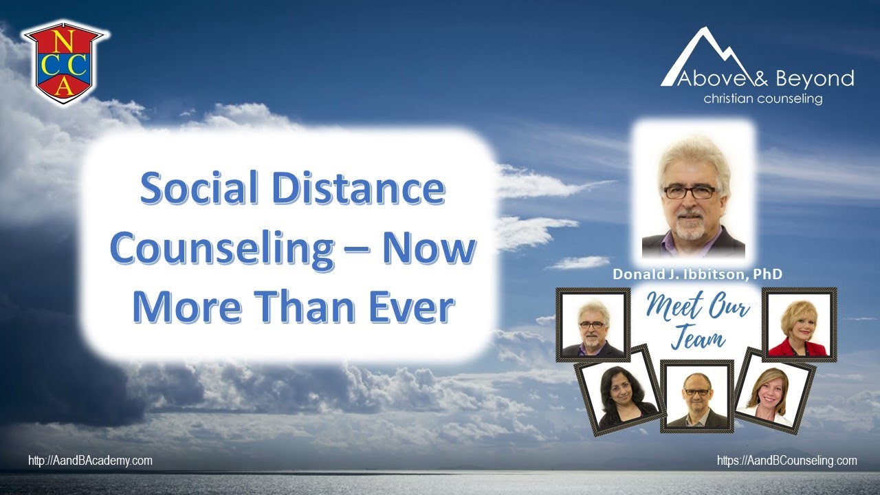 Social Distance Counseling – Now More Than Ever - YouTube