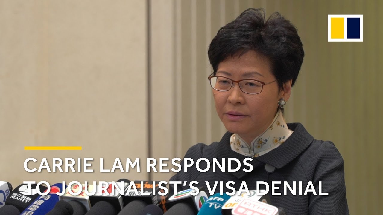 Carrie Lam responds to denial of visa for Victor Mallet, British ...