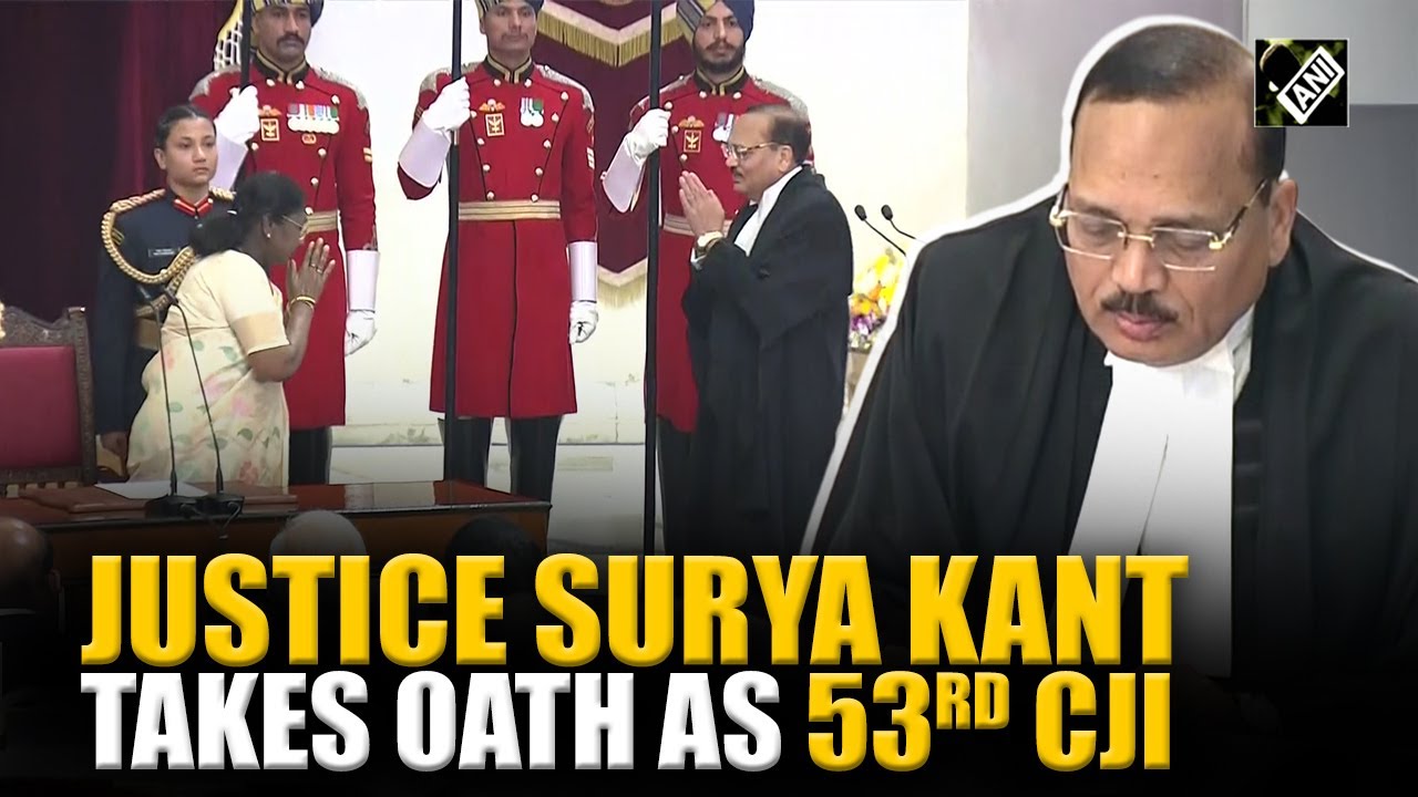 Justice Suryakant Sharma sworn-in as 53rd Chief Justice of India at ...