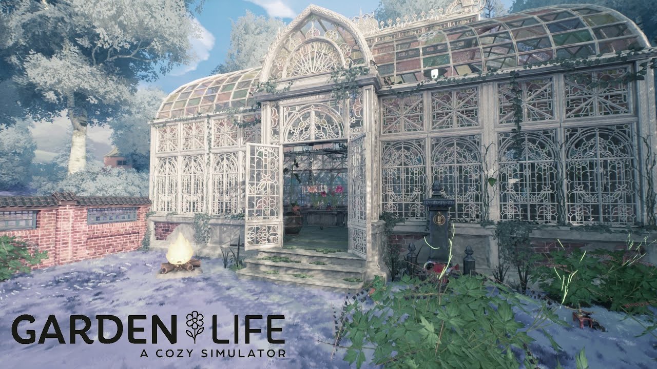 Finishing Our Garden Life With Statues & Greenhouse ~ Garden Life - YouTube