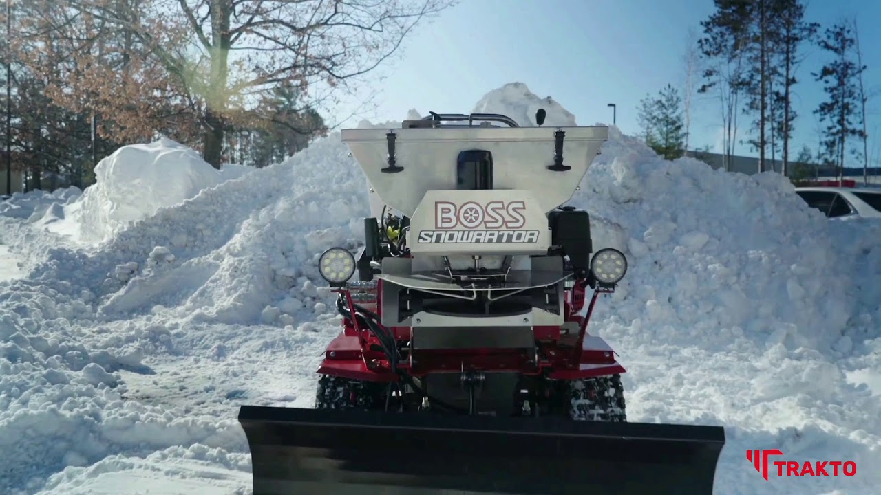 Le seul et unique Snowrator de BOSS Snowplow. Voyez le en action. - YouTube