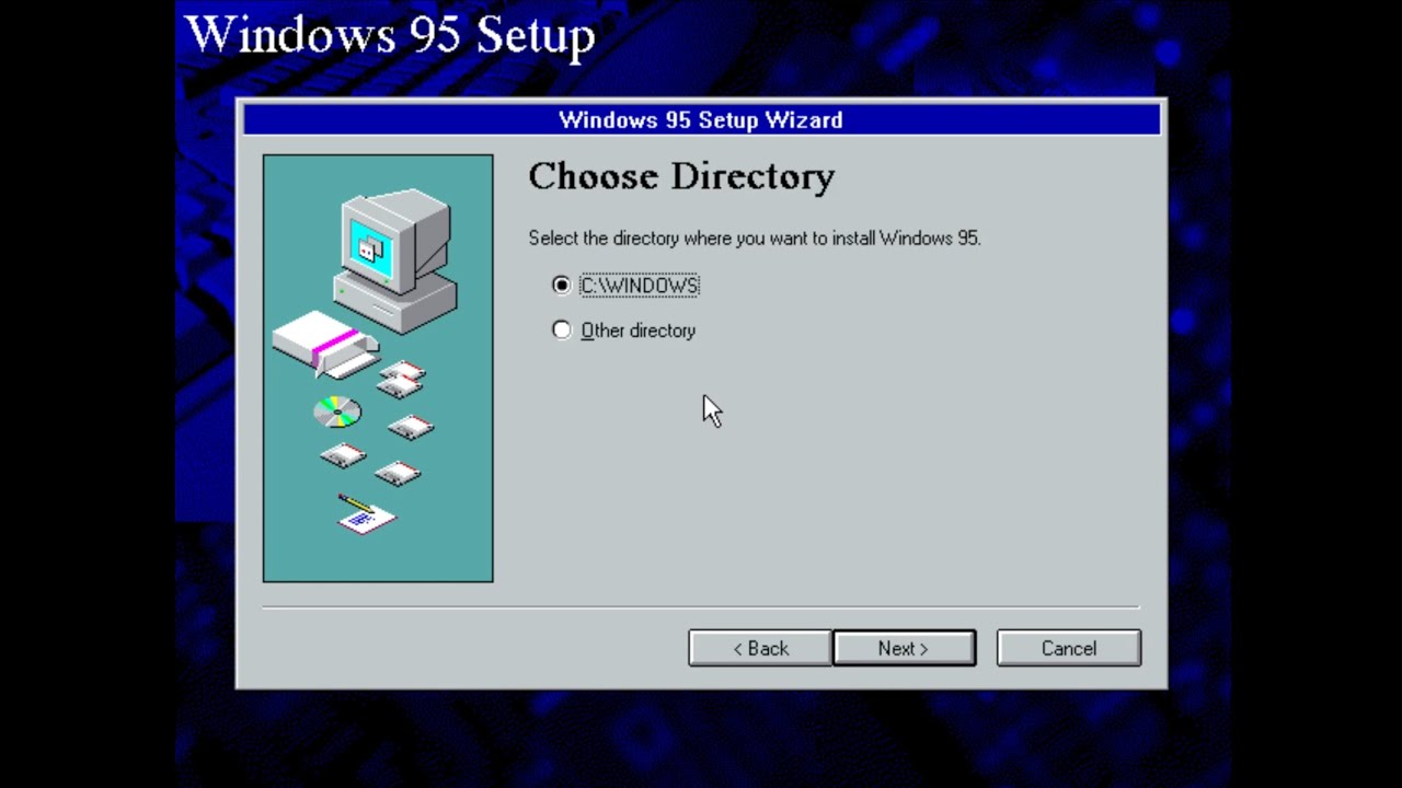 Windows 95 install and work - YouTube