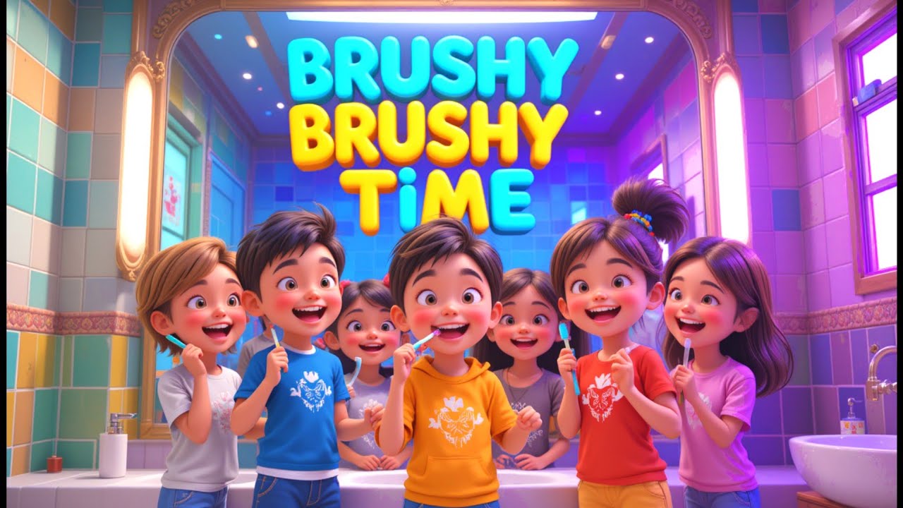 Brushy Brushy Time | Fun Kids Song for Healthy Teeth - YouTube