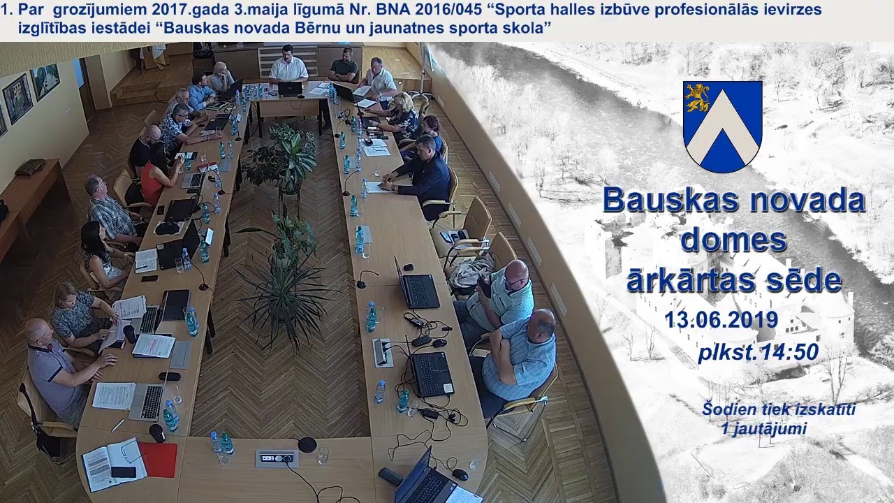 Bauskas novada domes ārkārtas sēde 13.06.2019 - YouTube
