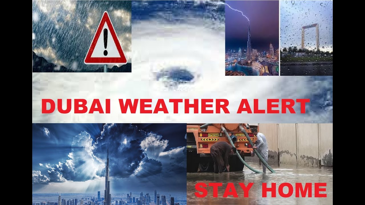 Weather alerts stay home be safe 16th April 2024 DUBAI UAE - YouTube