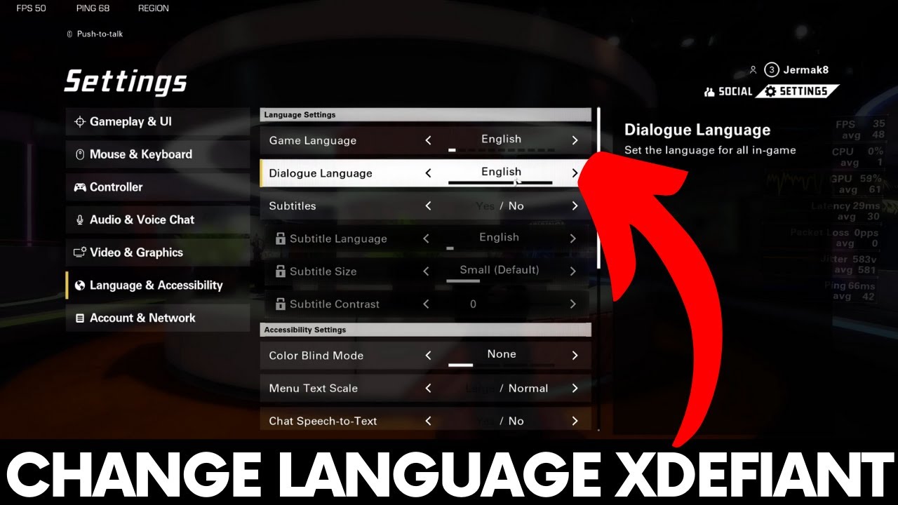 How to Change Language on XDefiant - Edit in Game Language - YouTube