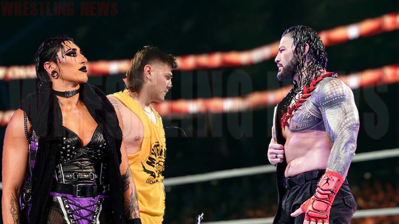 Roman Reigns vs Dominik Rhea Ripley Handicap Match - YouTube