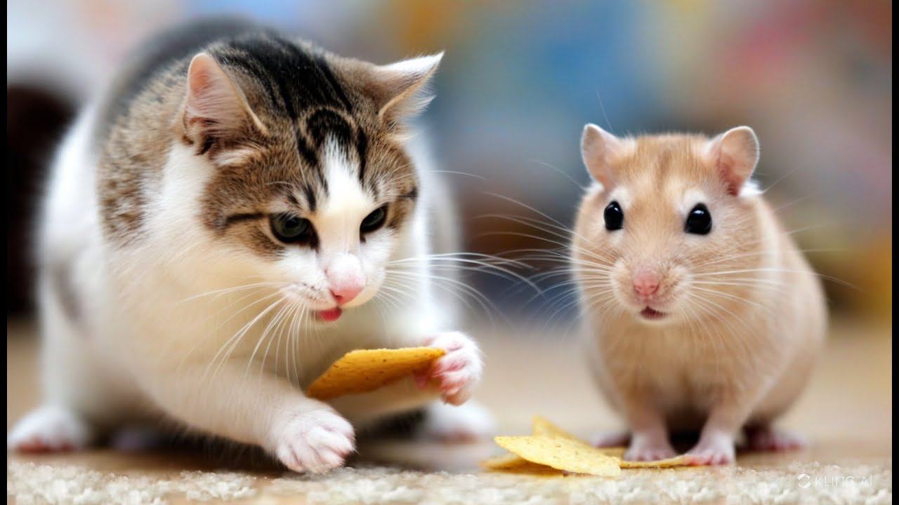Hamster And Cats Cuddle Party | Cat Videos | Hamsters - YouTube