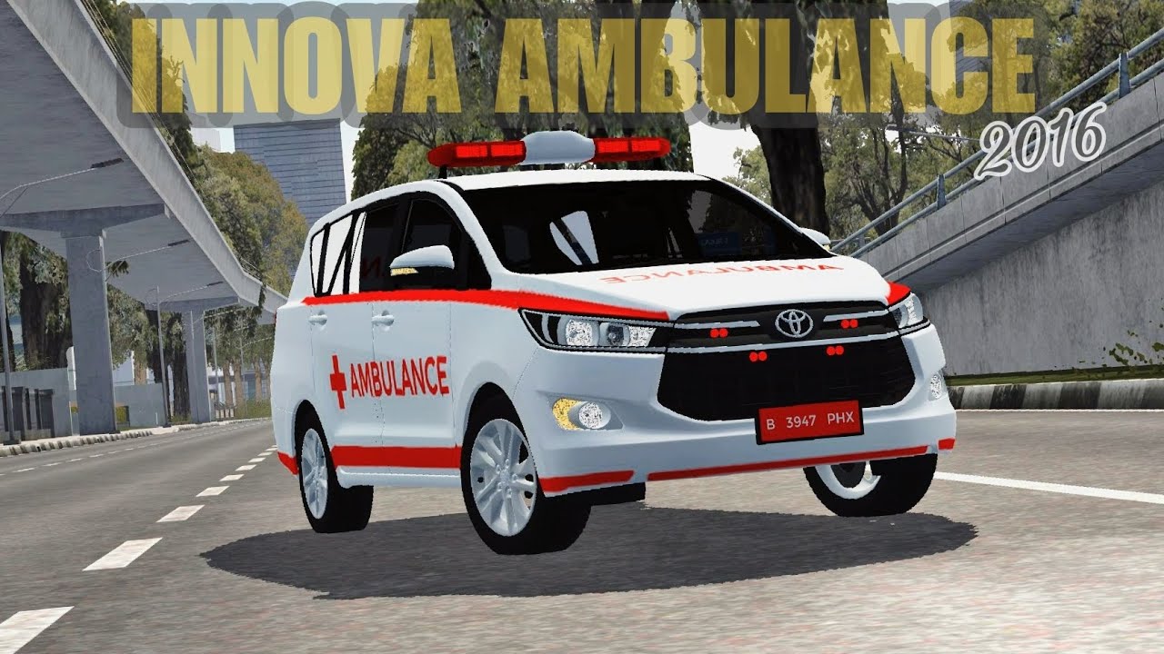 TOYOTA INNOVA AMBULANCE 2016 | MOD BUSSID TERBARU - YouTube