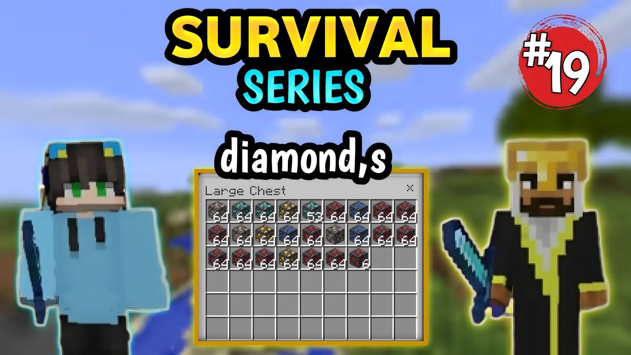 i mine 4000 block straight in survival world (Minecraft) episode 19 # ...