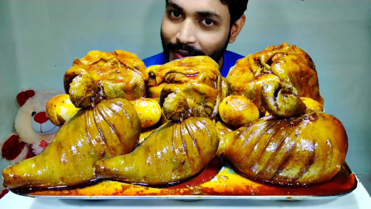 Huge Huge Size Mutton Chusta, Lal Lal Skin Curry Eating | Goat | Bakre ...