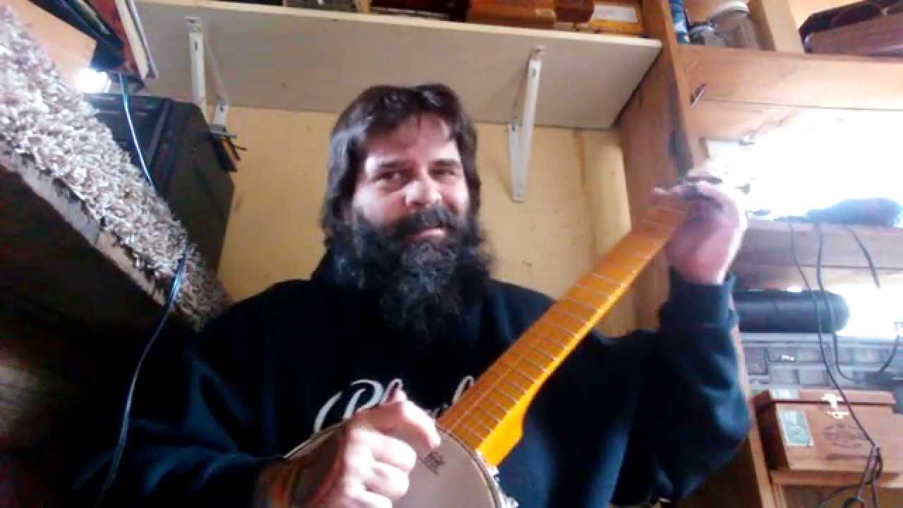 Rollin and tumblin - bantar/guitjo? clawhammer style w/ slide - YouTube